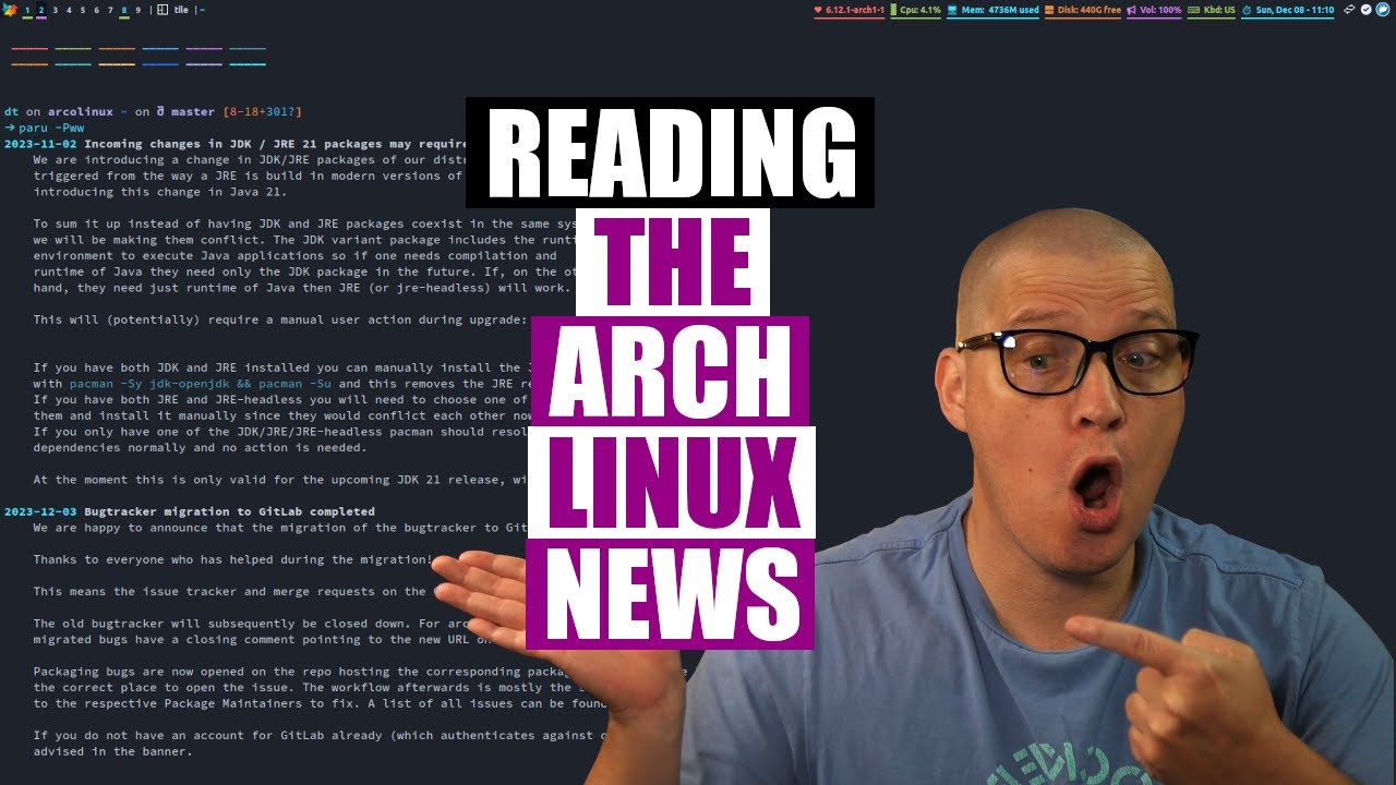 How To Read The Latest Arch Linux News - YouTube