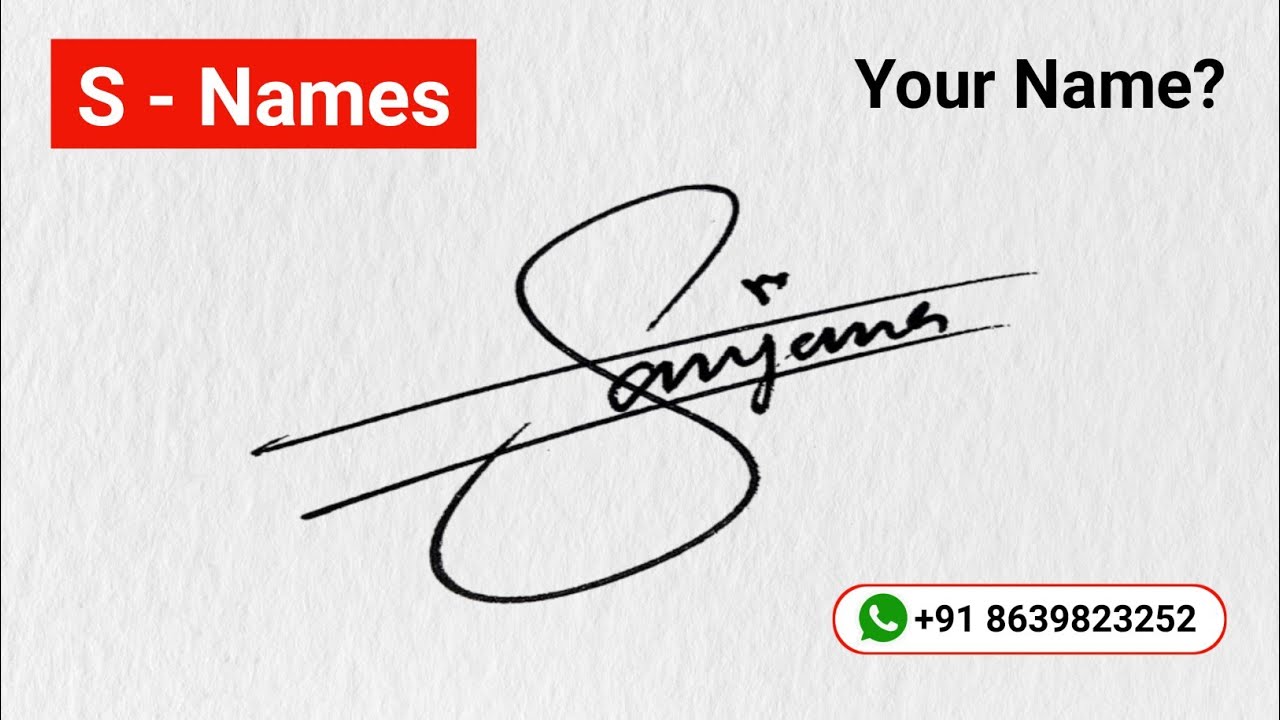 S Name Signature Styles | S Signature Styles | Signature Style Of My ...
