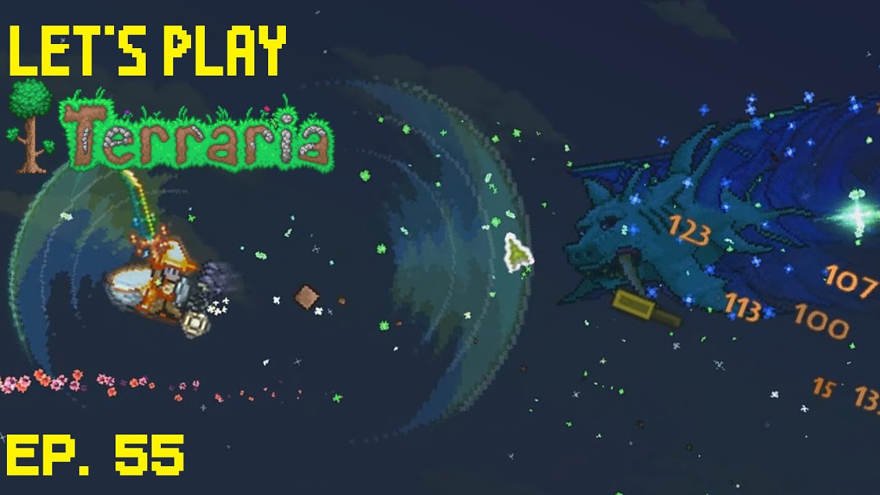 Terraria 1.4.4 Master Mode - Episode 55 - Truffle Worms and Duke ...