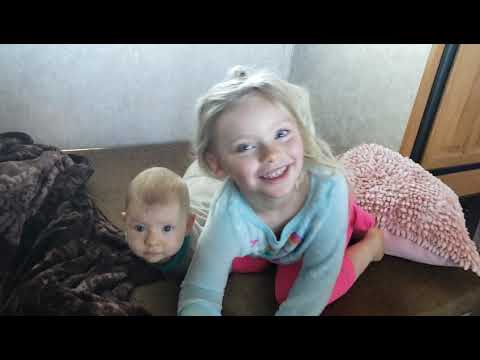 Big Sister Love and Baby Slobber! (4 & 1/2 Year Old & 4 Month Old ...