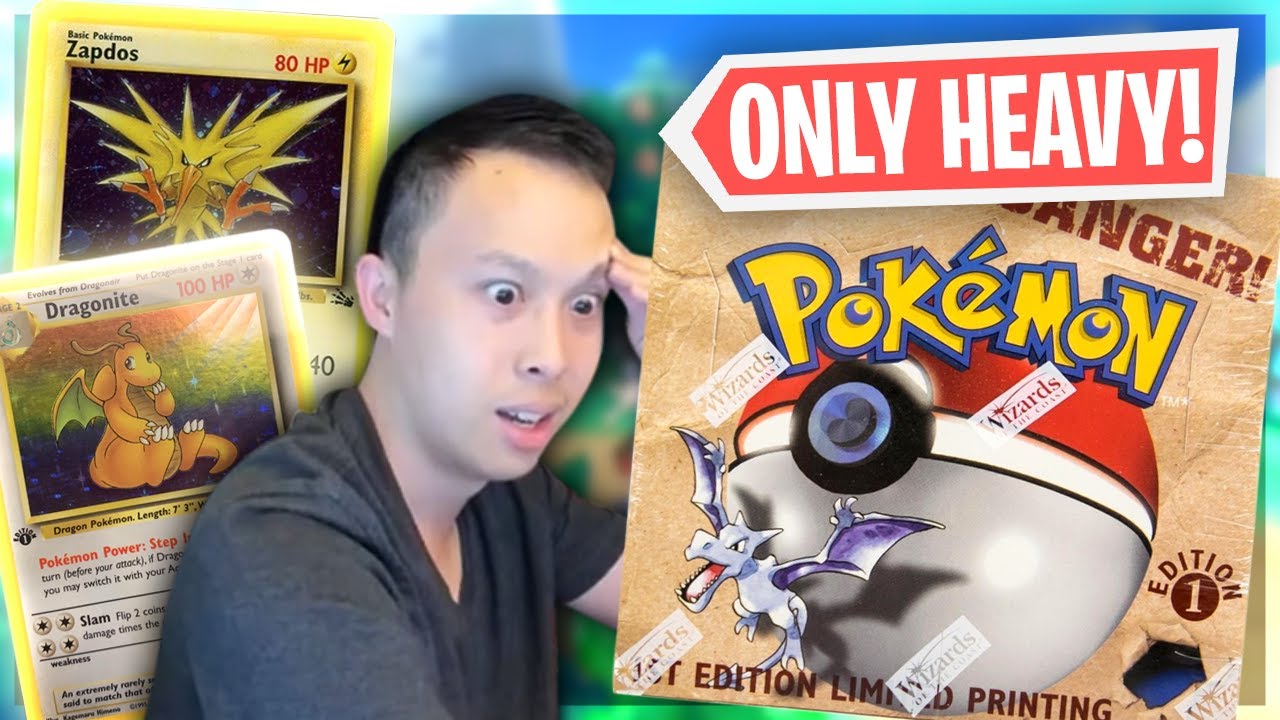 OPENING HEAVY PACKS ONLY! - 1st Edition Fossil Booster Box! - YouTube