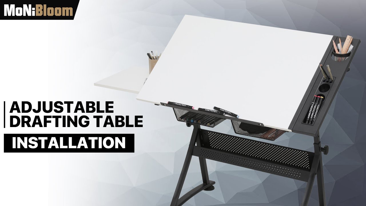 MoNiBloom - Drafting Table - A52-DT-004 - Assembly/Installation Guide ...