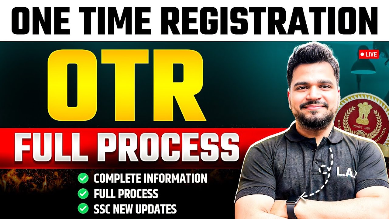 OTR Registration Kaise Kare? One Time Registration (OTR) Step by Step Process | SSC OTR ...