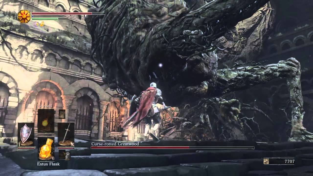 DARK SOULS™ III GIANT Tree Boss Battle - YouTube