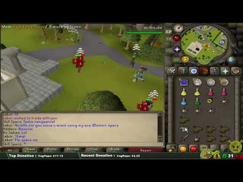 OSRS SKILL SPECS DROPS AGS IN MIDDLE OF PVP RISK FIGHT LOL - YouTube