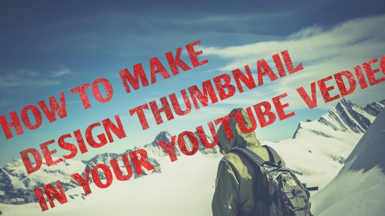 HOW TO ADD DESIGN STYLISH THUMBNAIL IN YOUR YOUTUBE VEDIEO WITH THIS ...