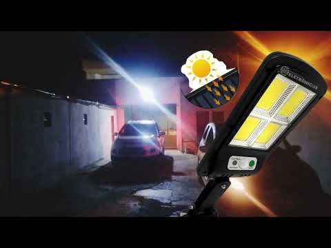 Refletor Luminária Solar LED 200W Sem Fio Com Sensor de Presença e Controle Remoto – Modelo LKY0033