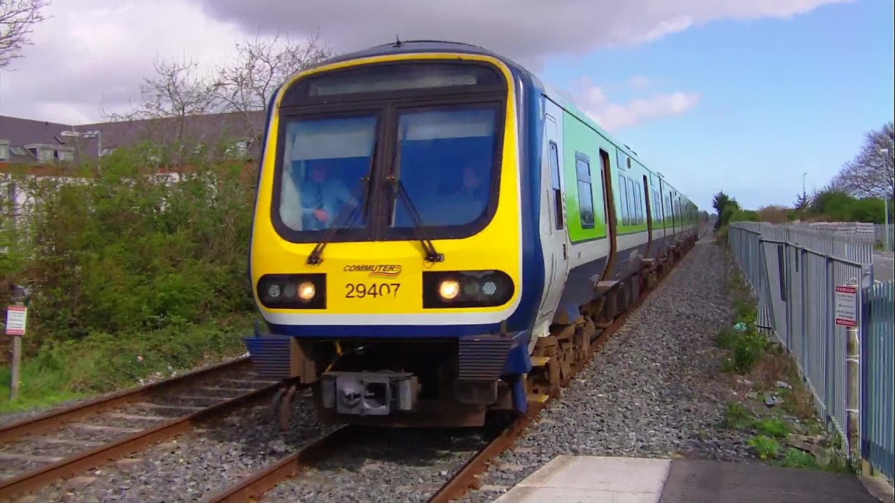 IE 29000 Class DMU Train number 29407 - Donabate Station, Dublin - YouTube