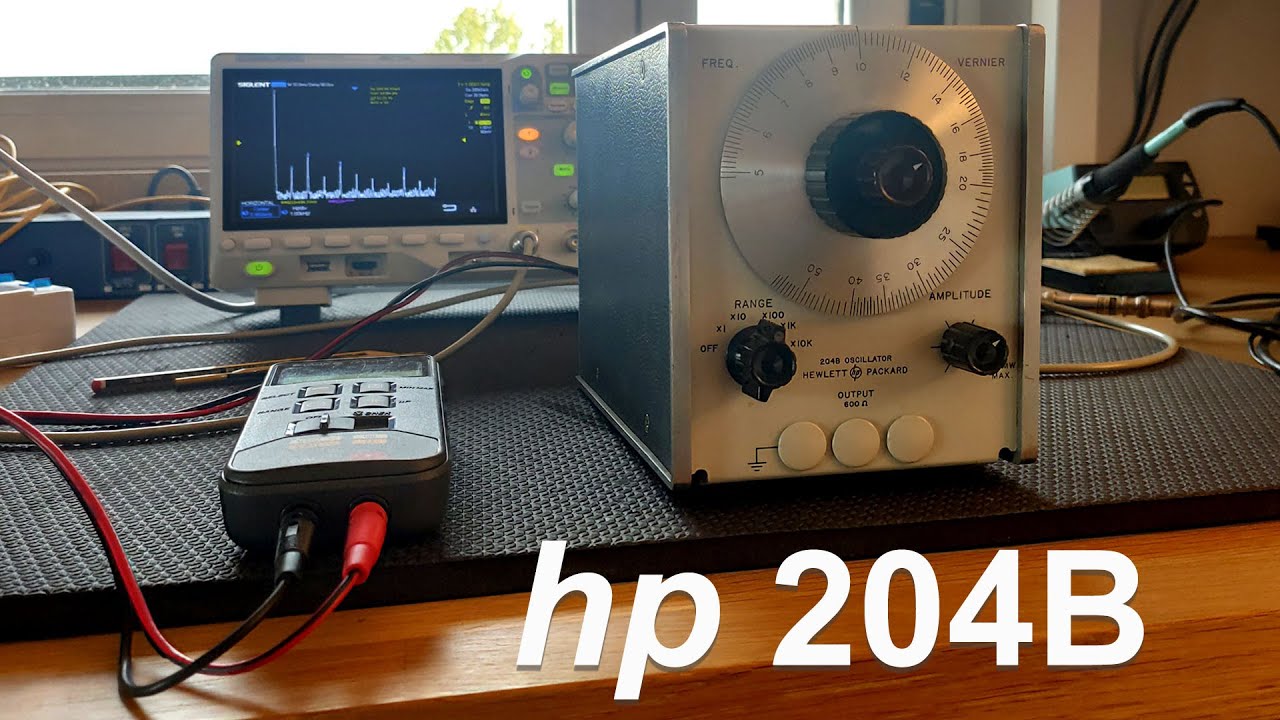 AUDIO OSCILLATOR HP 204B - riparazione e prova di funzionamento - YouTube