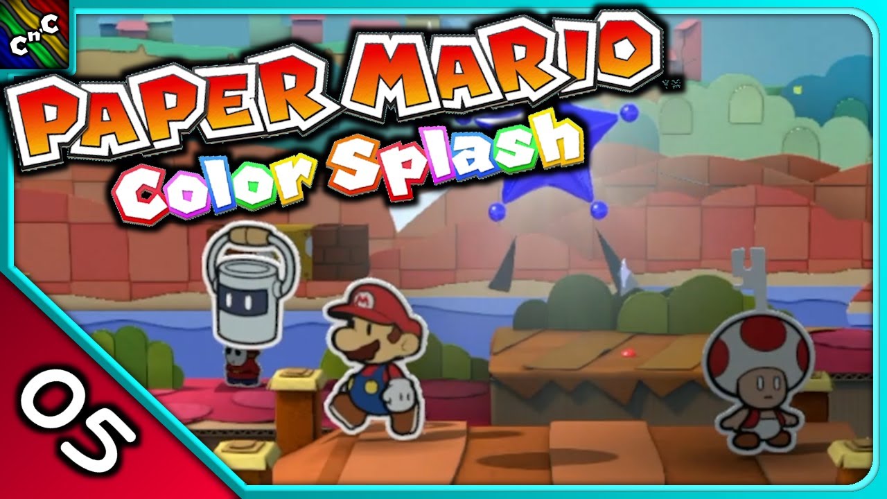 JUSTICE TOAD! | Paper Mario Color Splash LETS PLAY Episode 5 | Couch ...