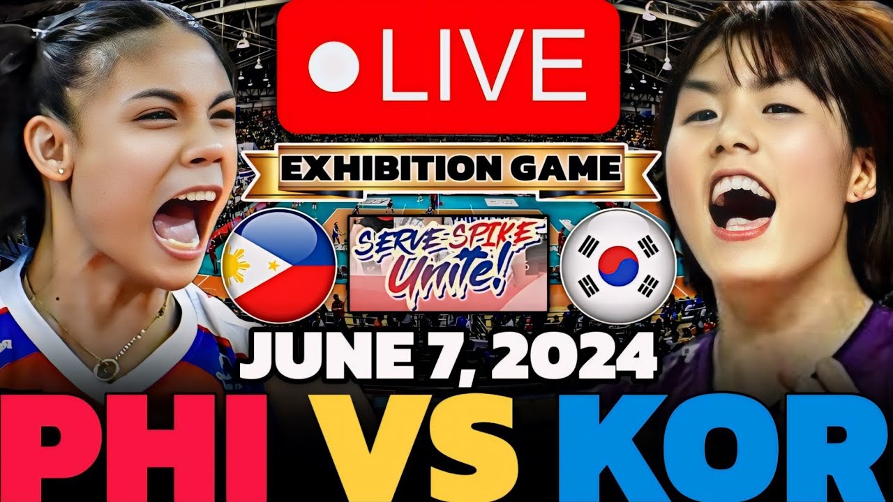 PHILIPPINES VS. KOREA 🔴LIVE NOW | JUNE 7, 2024 | EXHIBITION GAME ...