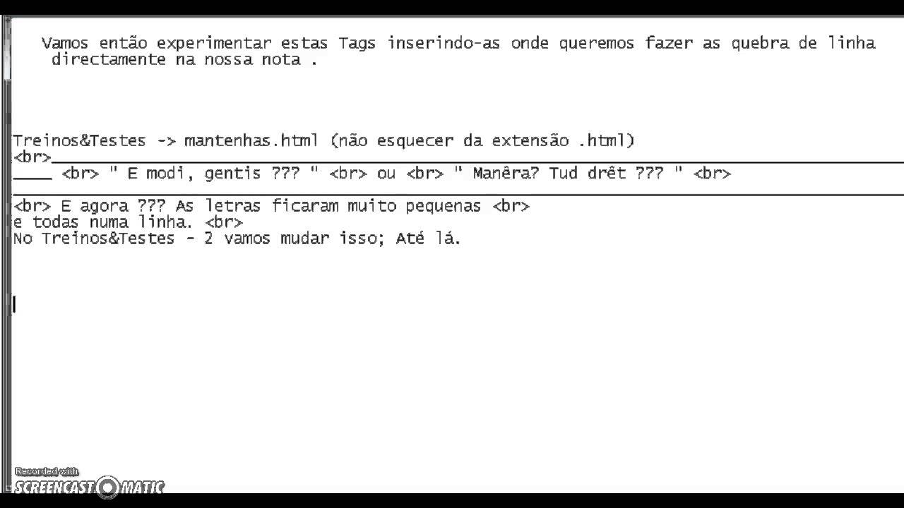 Quebra De Linha Em Html Librain