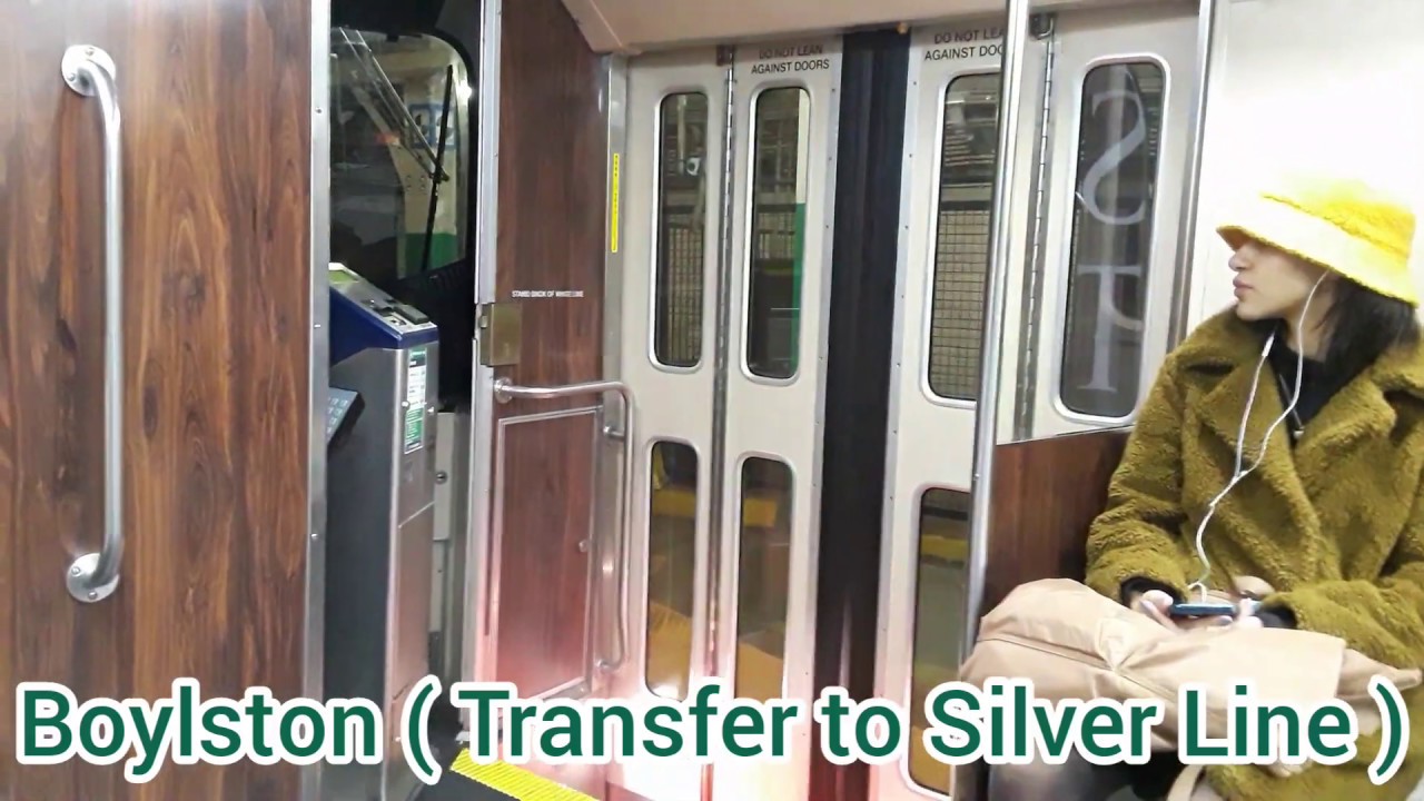 Boston MBTA Green Line B Branch Ride ( Kenmore Square to Park Street ...