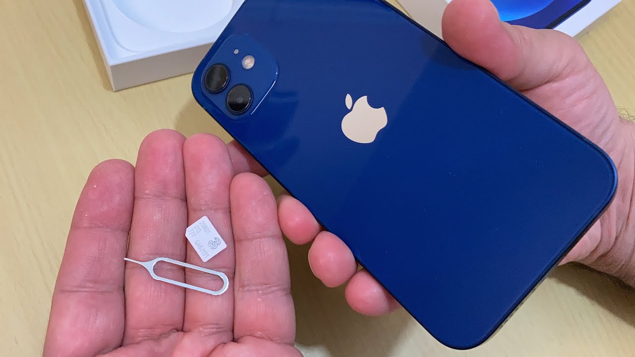 iPhone 12 Inserting SIM card - Left Side - YouTube