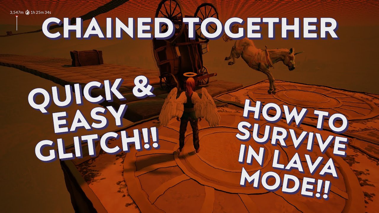 CHAINED TOGETHER LAVA GLITCH!! | How to survive lava mode - YouTube