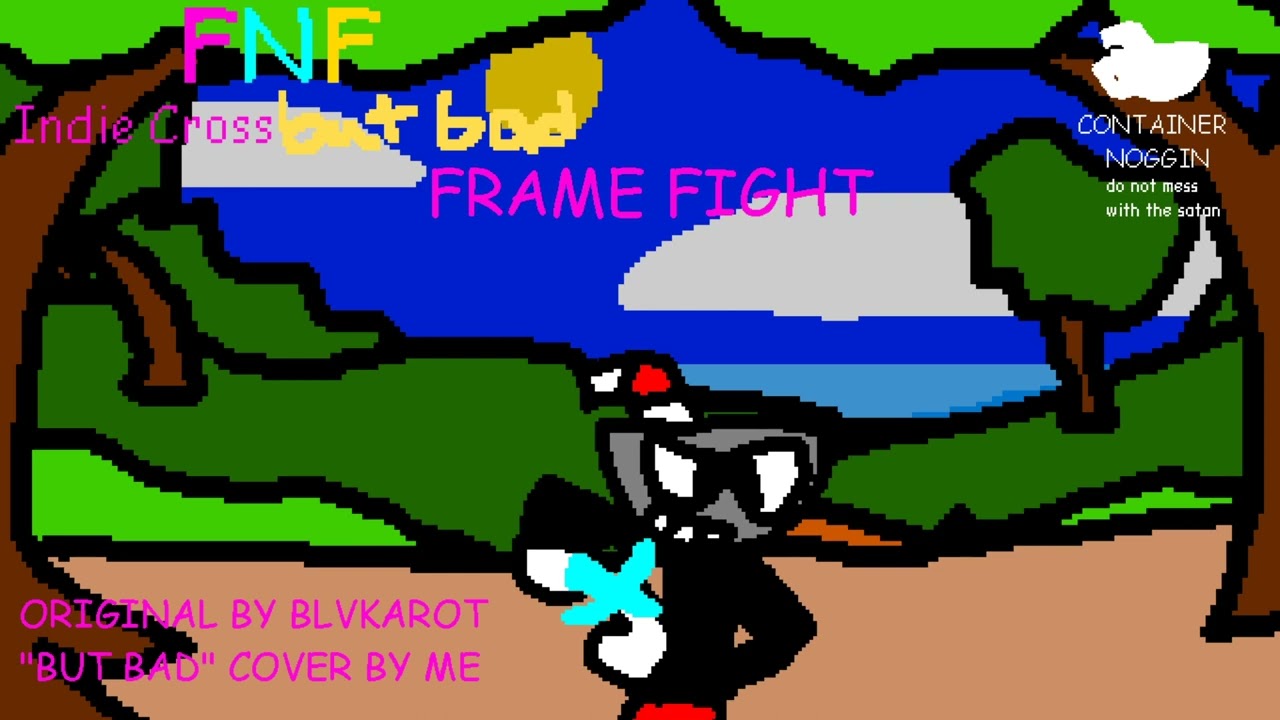 FNF: Indie Cross but bad: Frame Fight (Technicolor Tussle) - YouTube