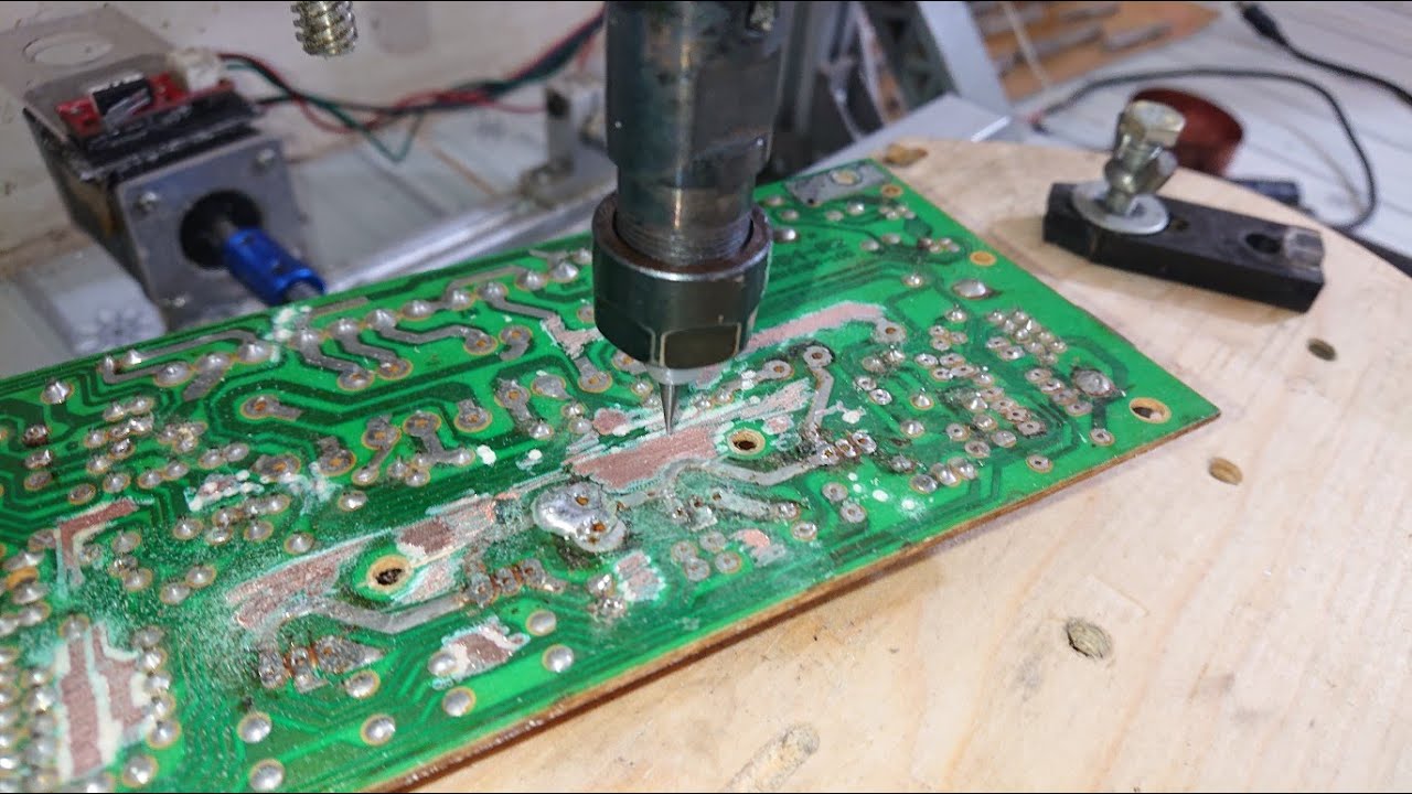 PCB MASKING REMOVER WITH CNC MACHINE - YouTube