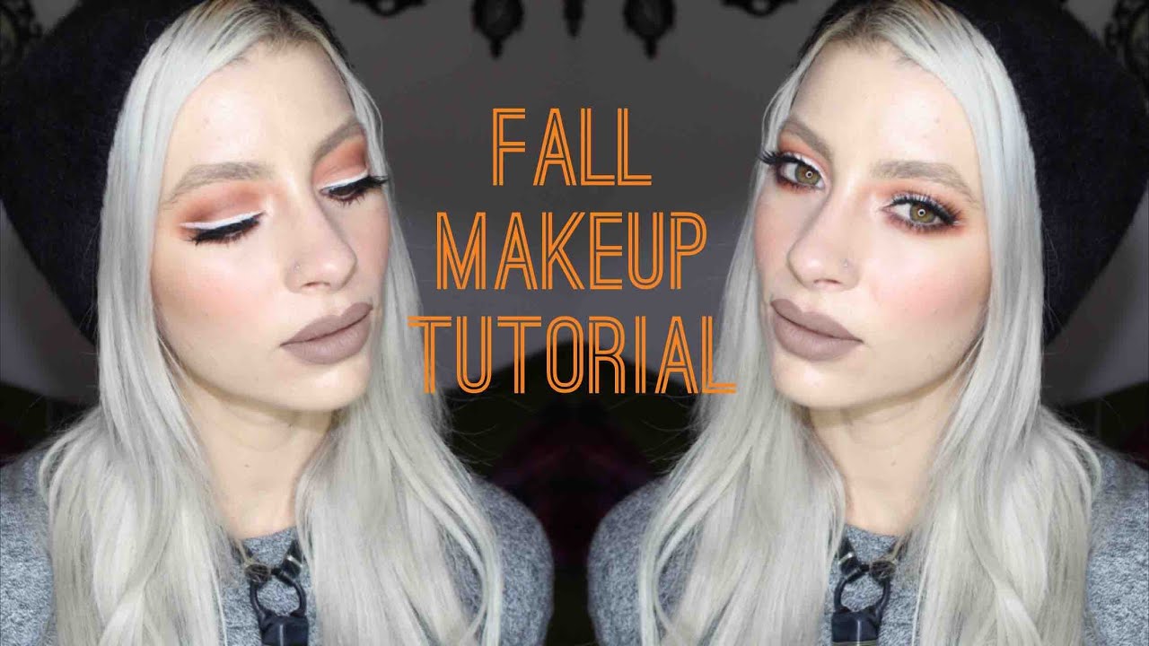 Fall/Autumn Pumpkin Spice Latte Inspired Makeup Tutorial - YouTube