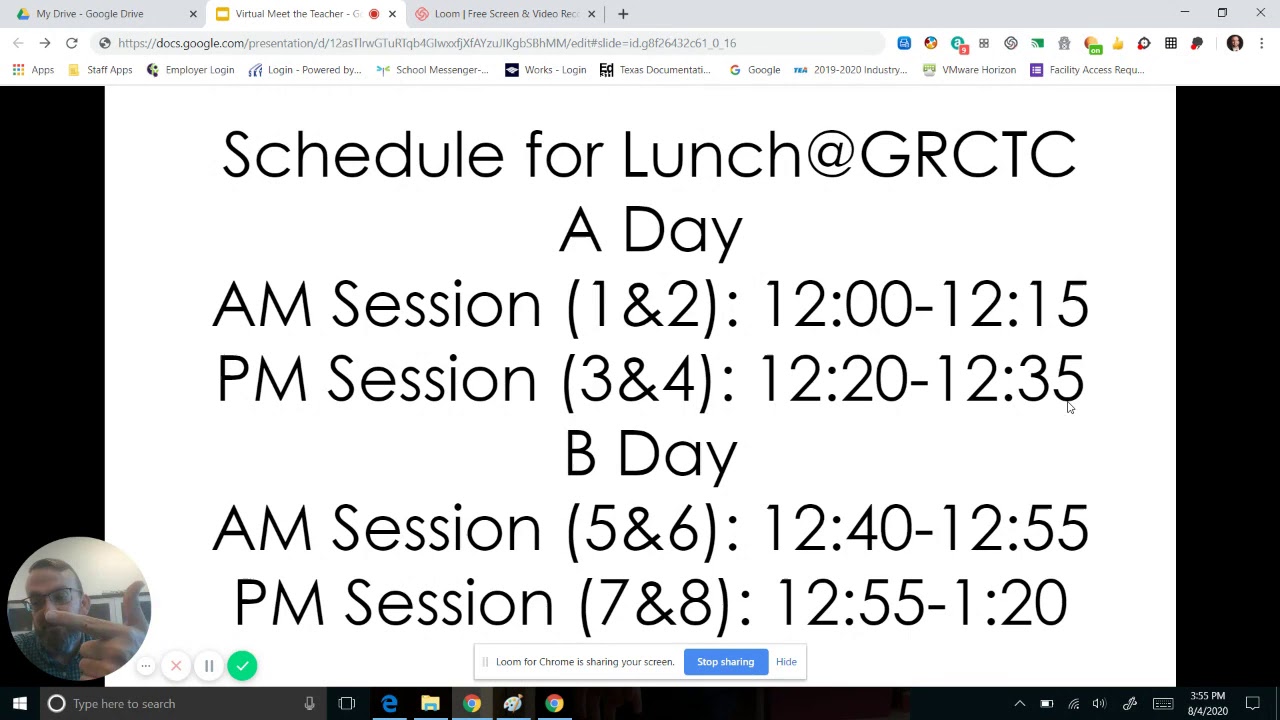 Lunch@GRCTC Virtual Meet the Teacher - YouTube