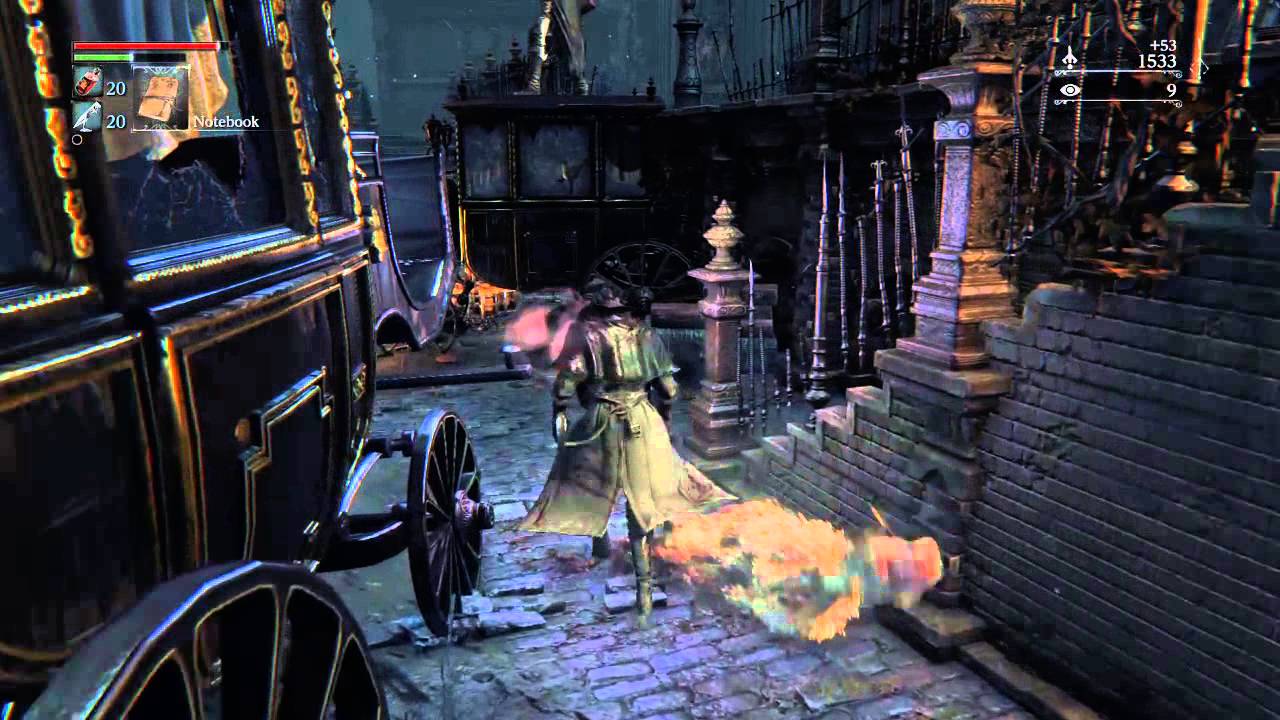 Bloodborne™ opening left gate at central yharnam - YouTube