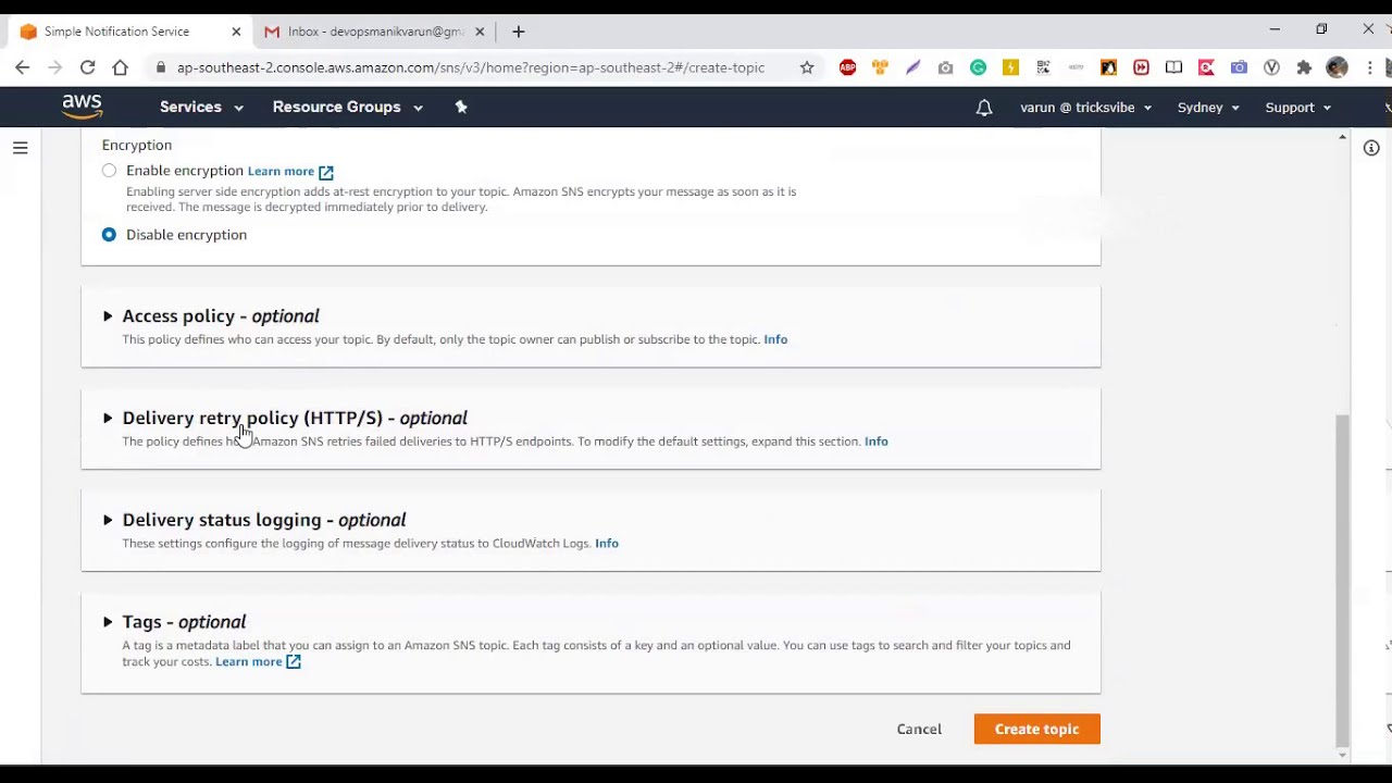 AWS SNS (Simple Notification Service) - YouTube