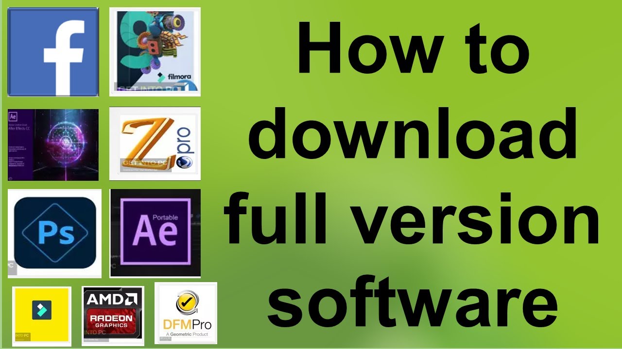 How to Download Full Version Software, How to Download Software Full ...