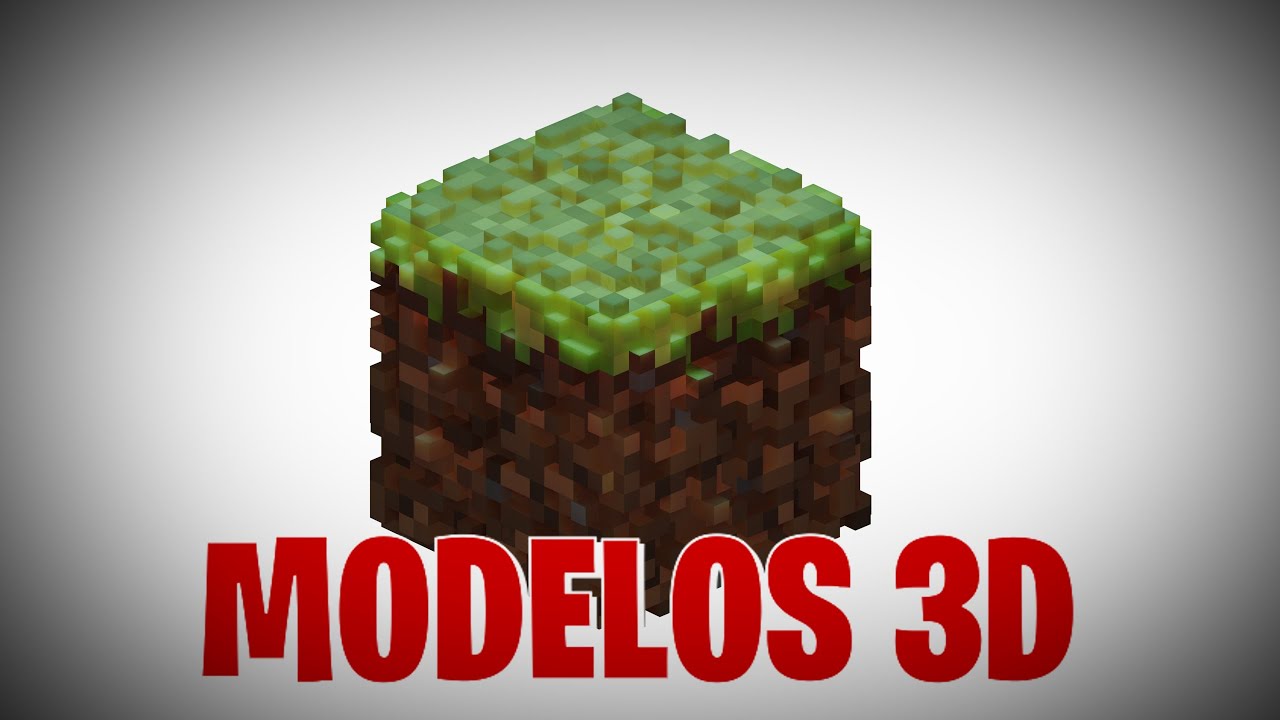 uso MODELOS 3D en MINECRAFT - YouTube