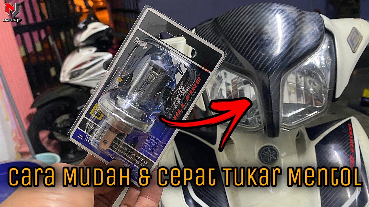 Cara Tukar Mentol Lampu Motor Lagenda 115 fi - YouTube