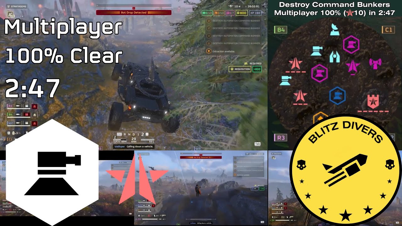 Helldivers 2 Speedrun: Destroy Command Bunkers in 2:47 (Super Helldive ...