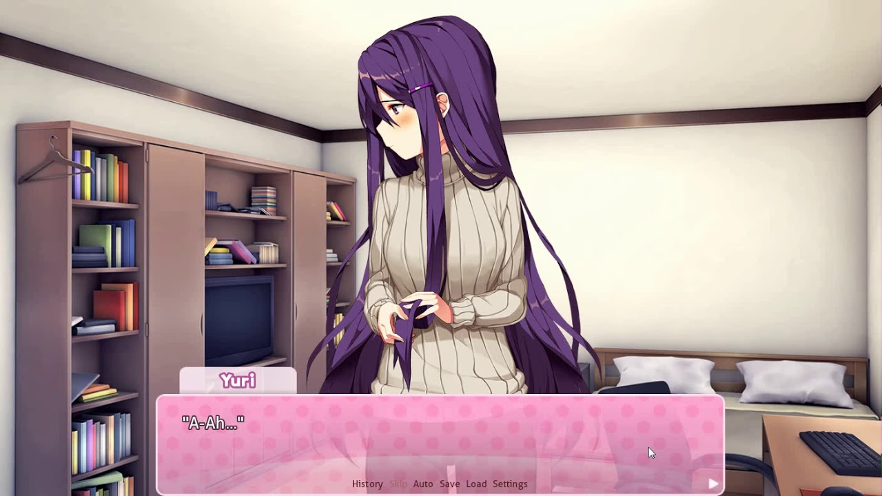 YURI'S AT OUR HOUSE!!- Doki Doki Literature Club Part 8 - YouTube
