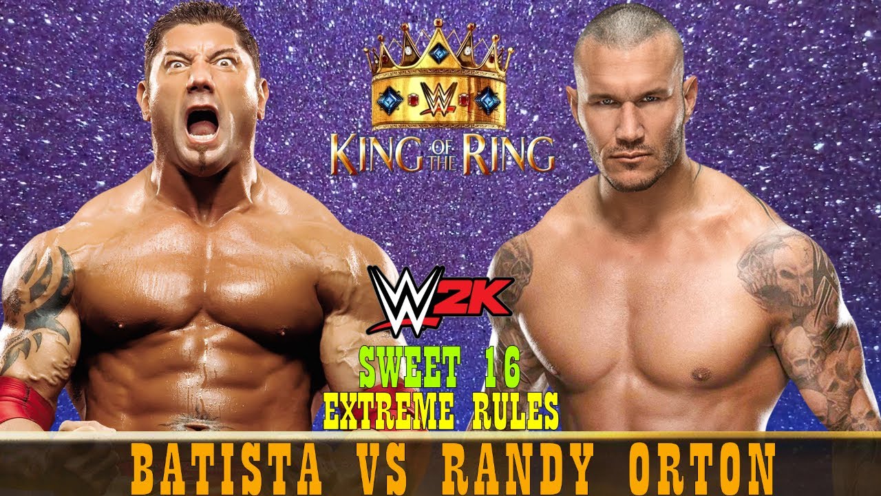 WWE ALL-TIME KING OF THE RING - Batista vs Randy Orton [5TH ROUND ...