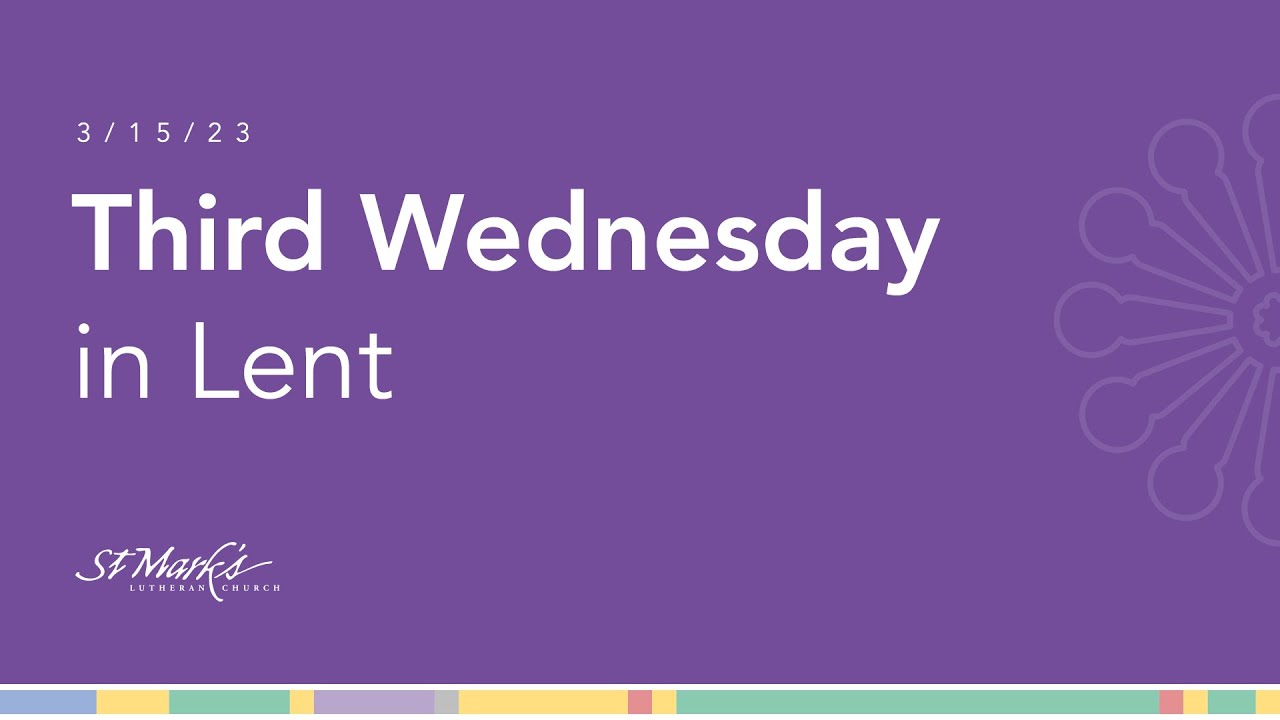 Lenten Worship: Third Wednesday Vespers - 3/15/2023 - YouTube