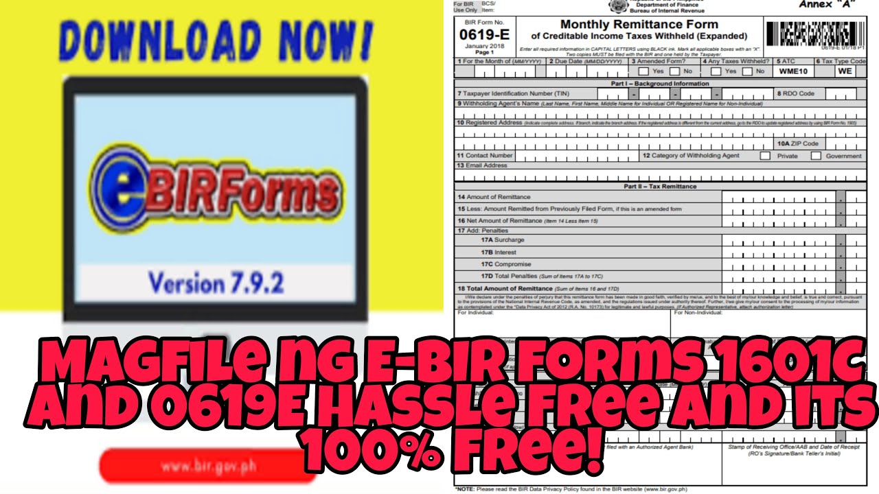 Filing of 1601C and 0619E online, Hassle Free and 100% Free ...