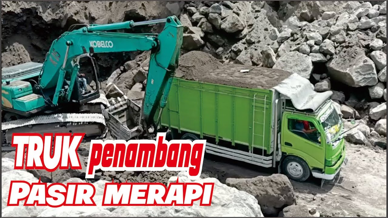 TRUK PENAMBANG PASIR MERAPI - YouTube
