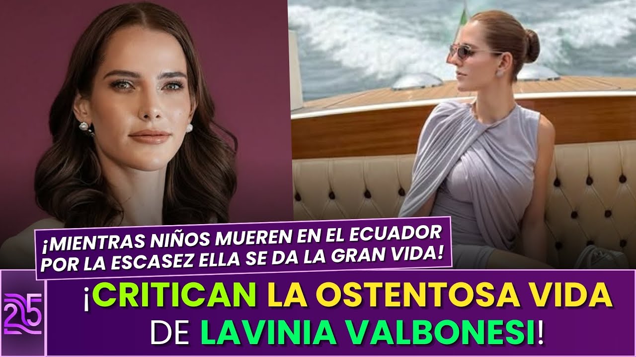 ¡CRITICAN OSTENTOSA VIDA DE LAVINIA VALBONESI PRIMERA DAMA DEL ECUADOR ...