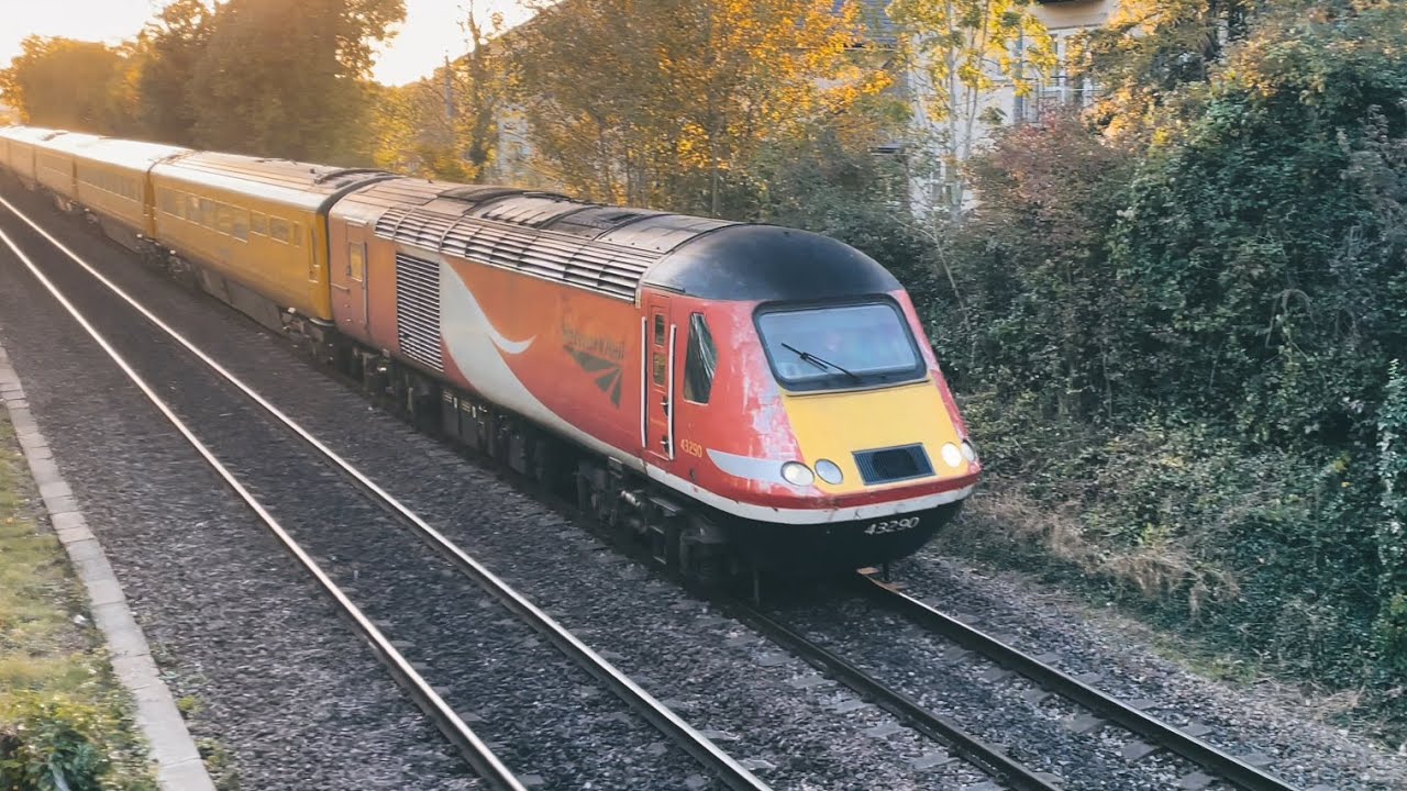 Class 43 Network Rail Test Train passing Andover | Salisbury - Reading ...