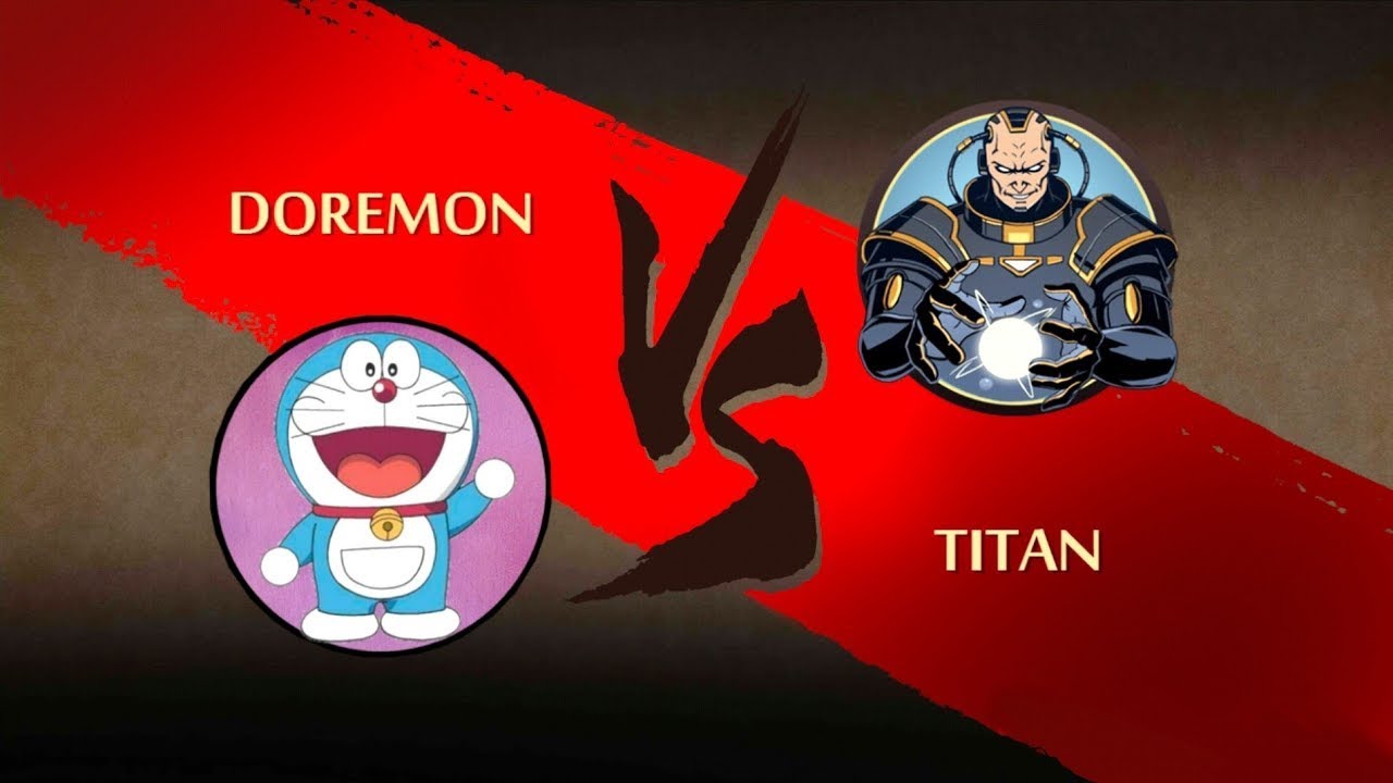 Shadow fight2 Doremon Vs Titan - YouTube