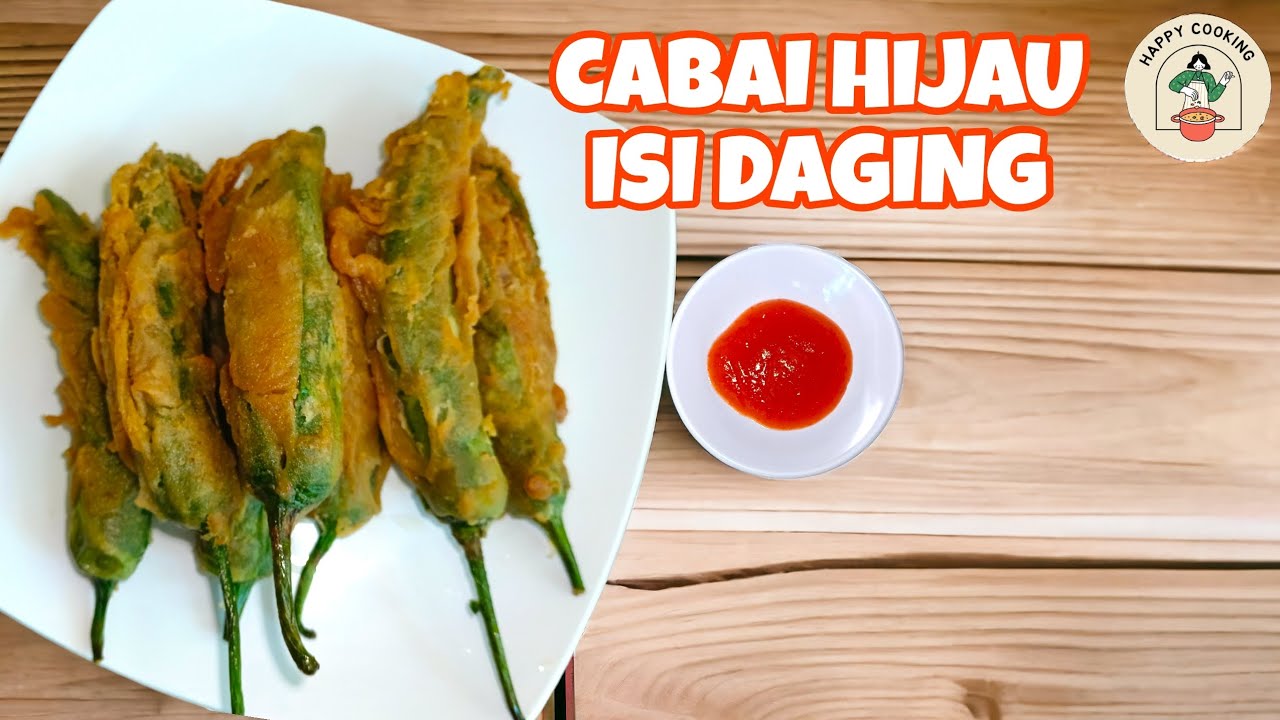 CABAI HIJAU ISI DAGING SIMPLE | CABE GORENG ALA KOREA | CABE GORENG ...