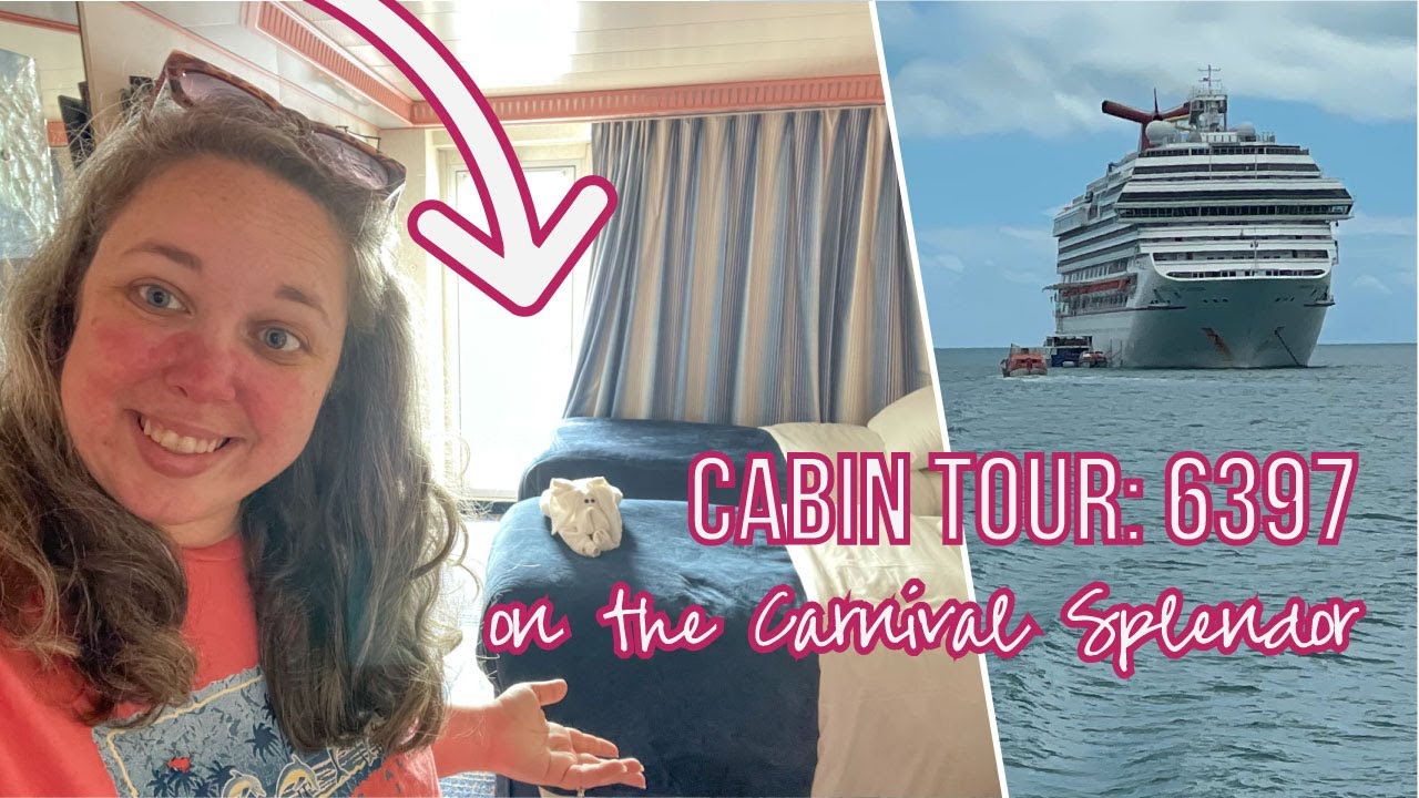 Cabin Tour of Room 6397 on the Carnival Splendor (Tour of a Carnival ...