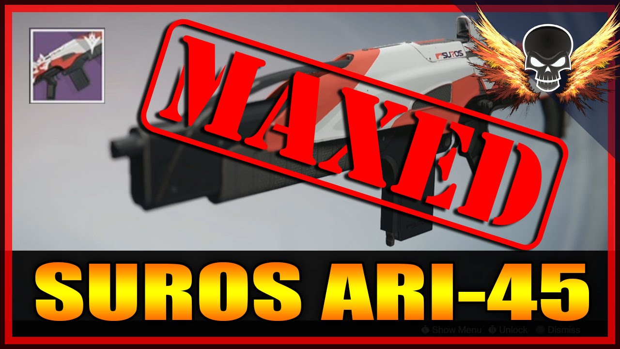 Suros ARI-45 Maxed! Suros Legendary Auto Rifle Video - YouTube