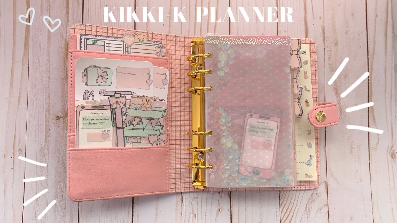 Setting Up My PINK Kikki-K Planner - YouTube