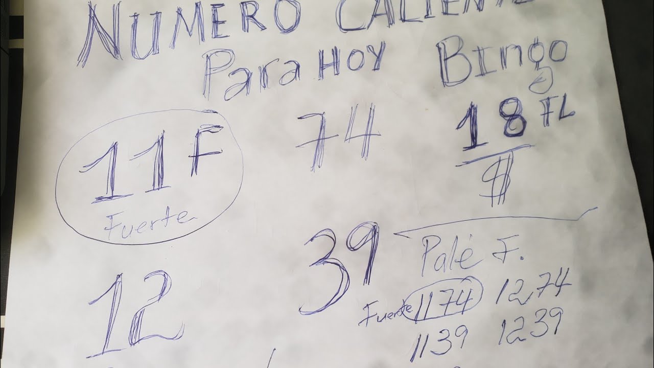 NÚMEROS CALIENTE PARA HOY 🔥 BINGO 18 💸💸💸💸💸 - YouTube