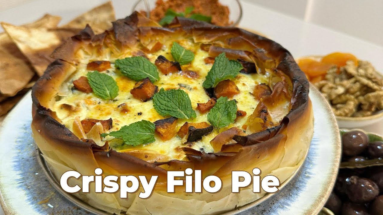 Crispy Roasted Veg Filo Pie – A Showstopping Dish for Guests! - YouTube