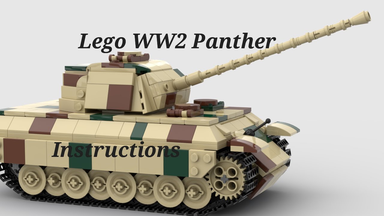 Lego WW2 panther ausf. D tank instructions - YouTube