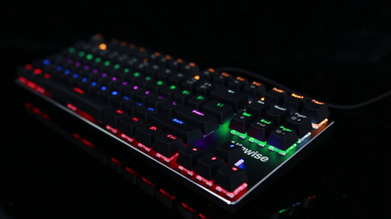 Alfawise V3 LED Backlit Gaming Mechanical Keyboard - YouTube