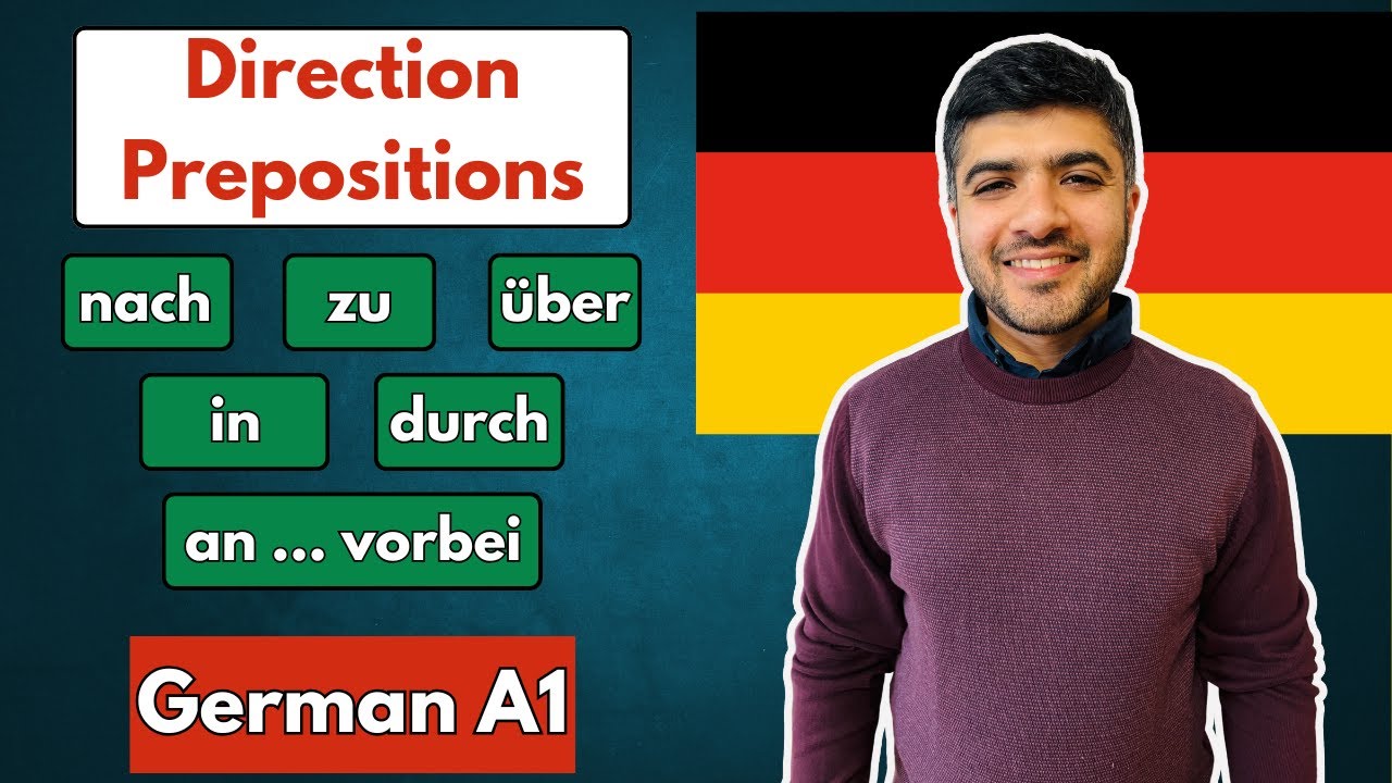 Direction Prepositions in German | Richtungspräpositionen | German ...