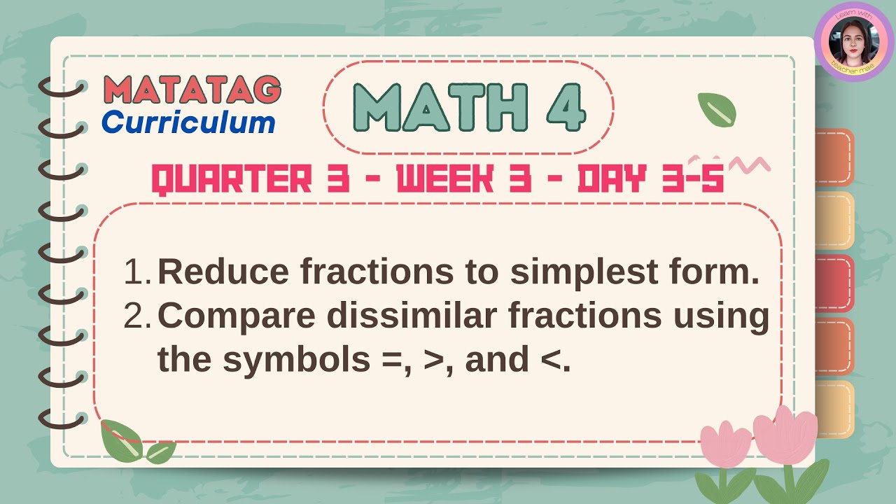 Matatag Math 4 Quarter 3 Week 3 Day 3-5 - YouTube