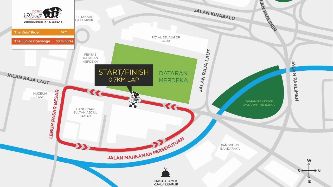 Cycle Malaysia 2014 - Kids' Rides Animated Route Map - YouTube