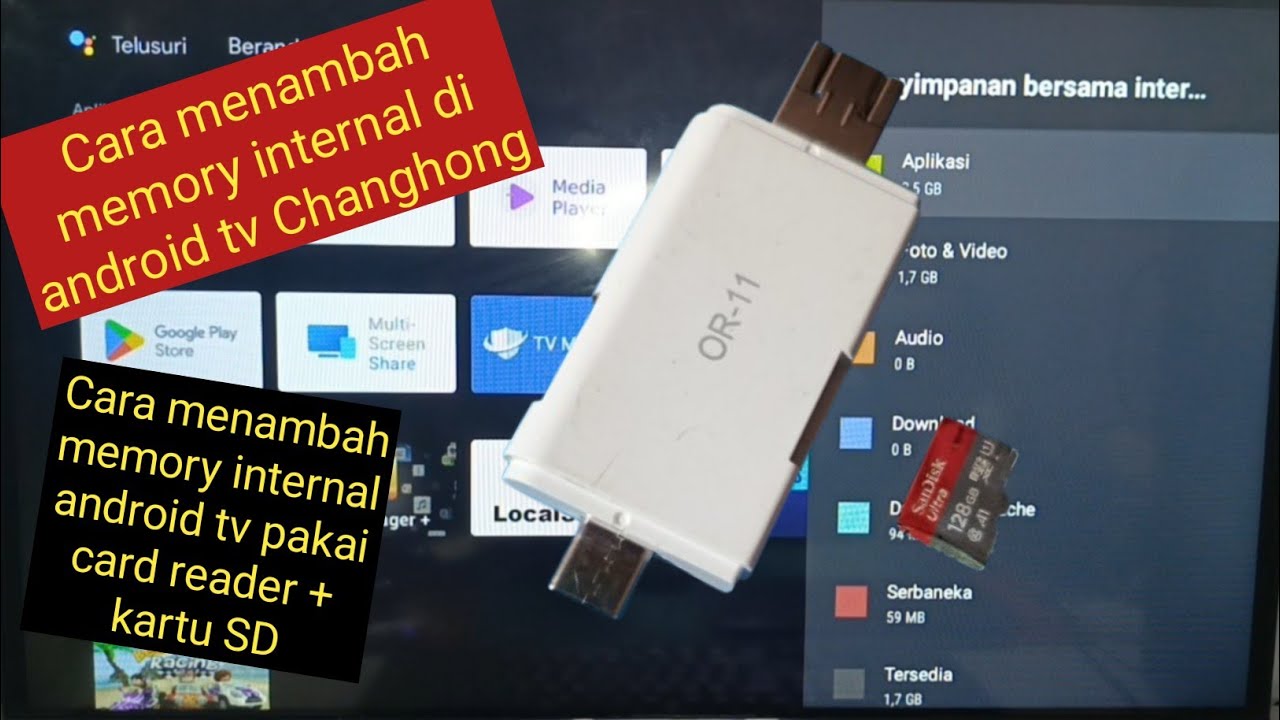Cara Menambah Memory Internal di Android TV | Cara Mengembalikan Kartu ...