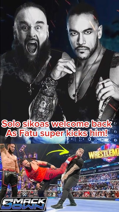 Jacob Fatu super kicks solo sikoa, sikoa and Fatu vs priest and strowman #jacobfatu #wwe #shorts ...